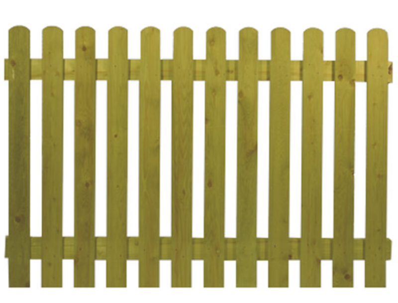 Round Top Picket Fence - Woodford Timber